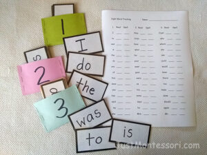 Language – Three Letter Words – Montessori Curriculum – Cultural & Language