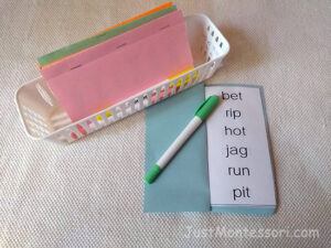 Language – Three Letter Words – Montessori Curriculum – Cultural & Language